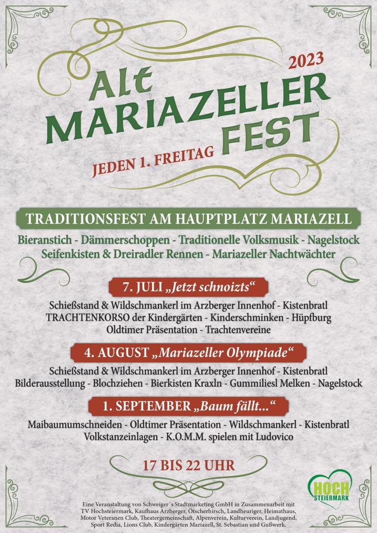 Alt Mariazeller Fest 2023 - Mariazell Online