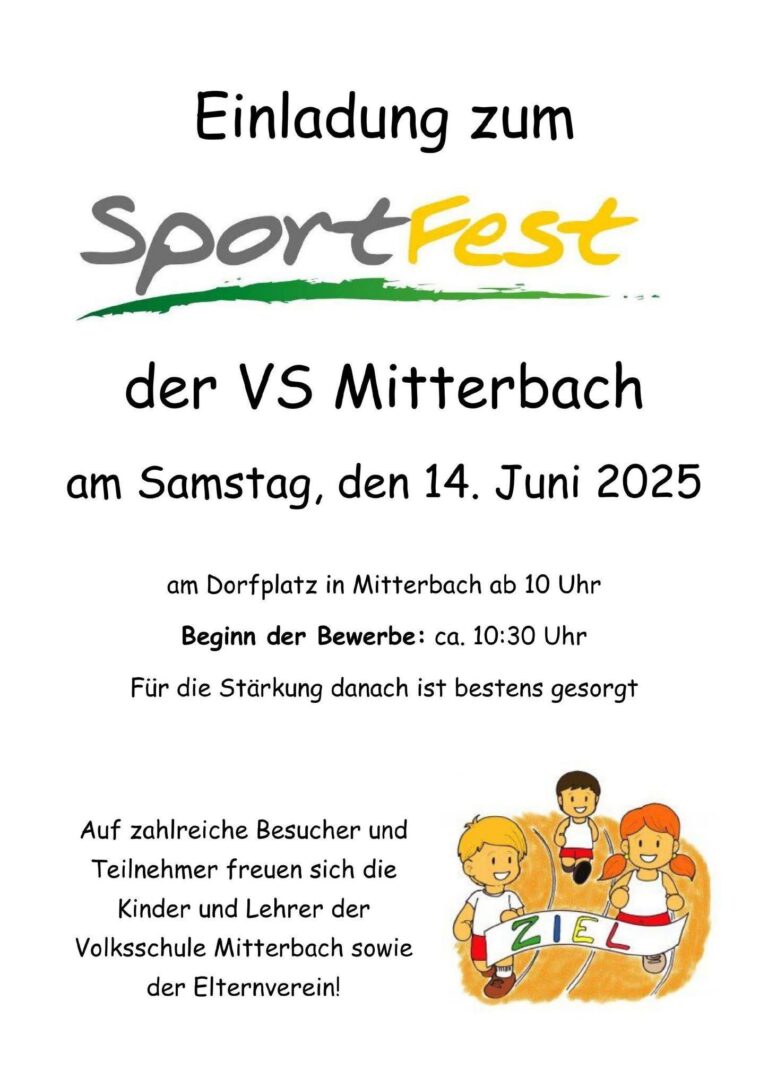 Sportfest der Volksschule Mitterbach - Mariazell Online