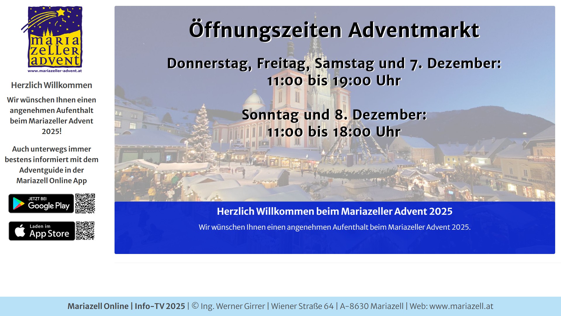 Mariazeller Advent-TV - Mariazell Online